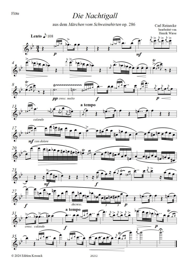 Reinecke, Carl: the Nightingale